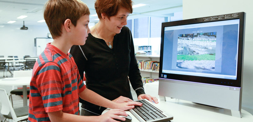Learning Commons Library Deer Run School
